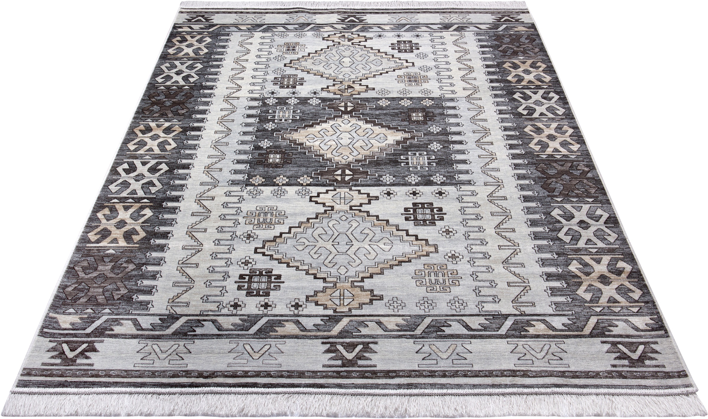ELLE DECORATION Designteppich »Kelim Ama«, rechteckig, 3 mm Höhe ...