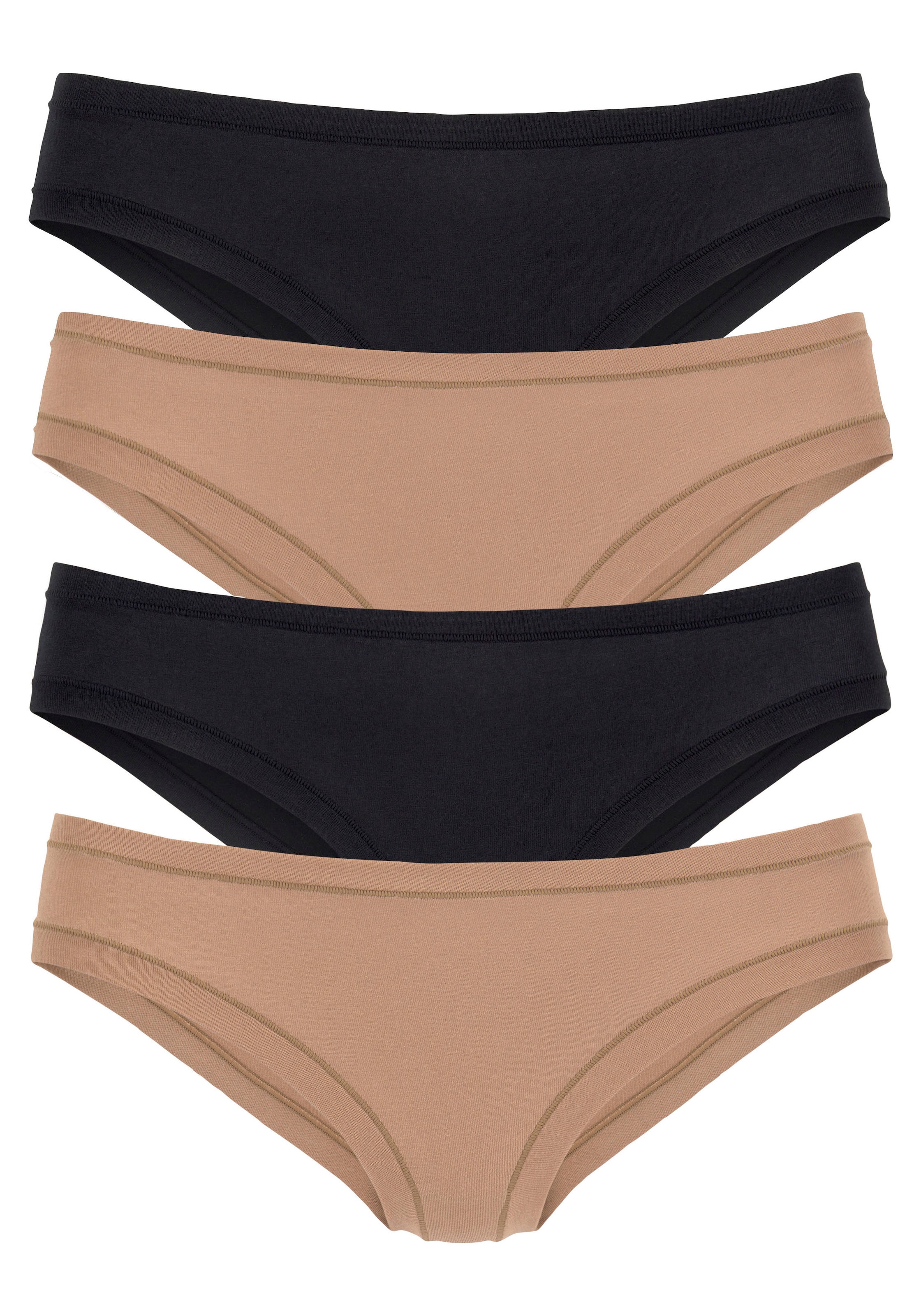 LASCANA Jazz-Pants Slips, (Packung, 4 St.), "Perfect Basics" aus ...