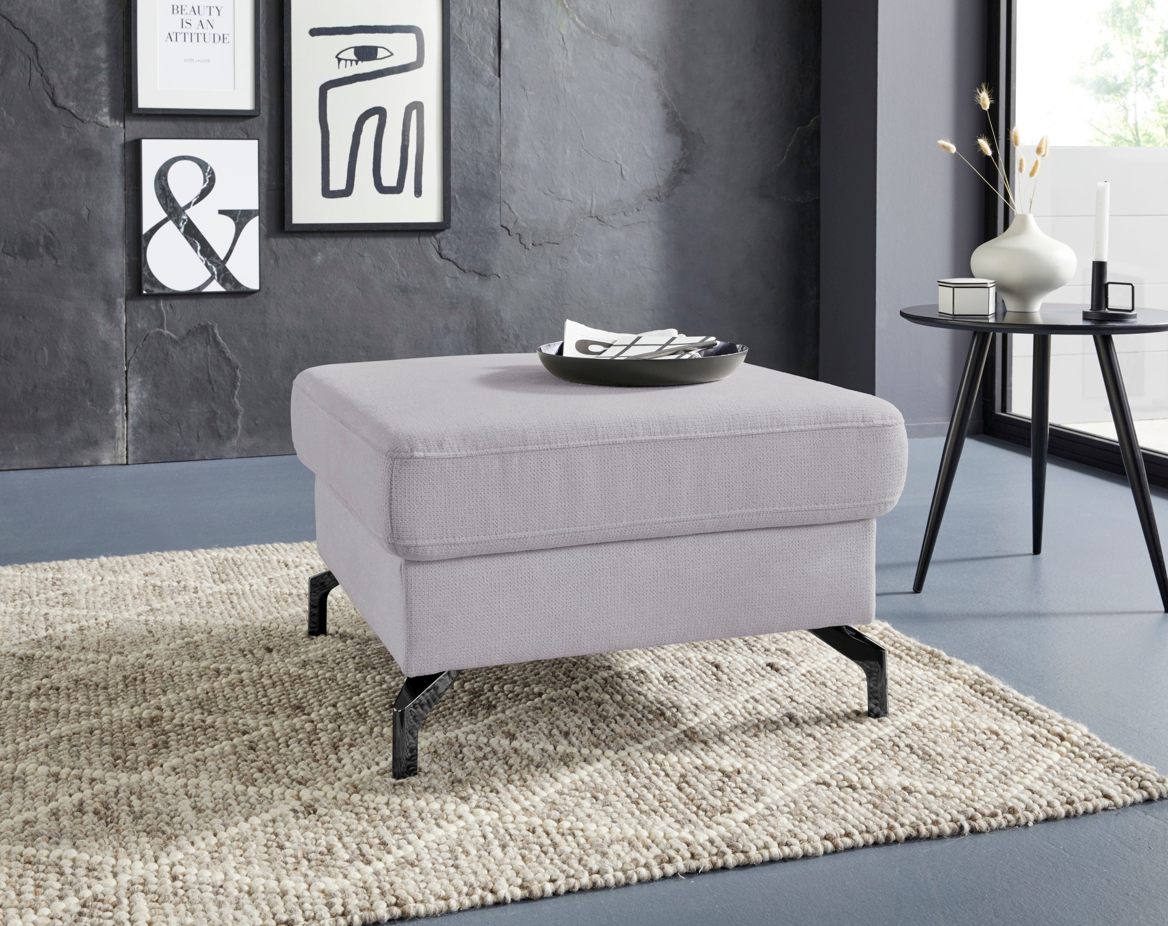 sit&more Hocker »Percy«, Fusshöhe 12 cm, wahlweise mit ...