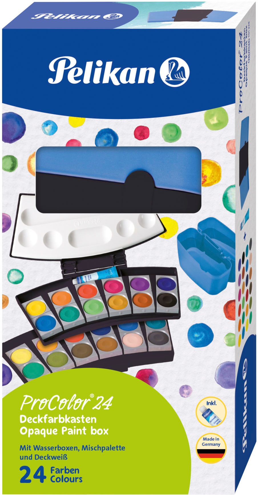 Pelikan Farbkasten »Deckfarbkasten, ProColor®, Schwarz/Blau«, Made in ...