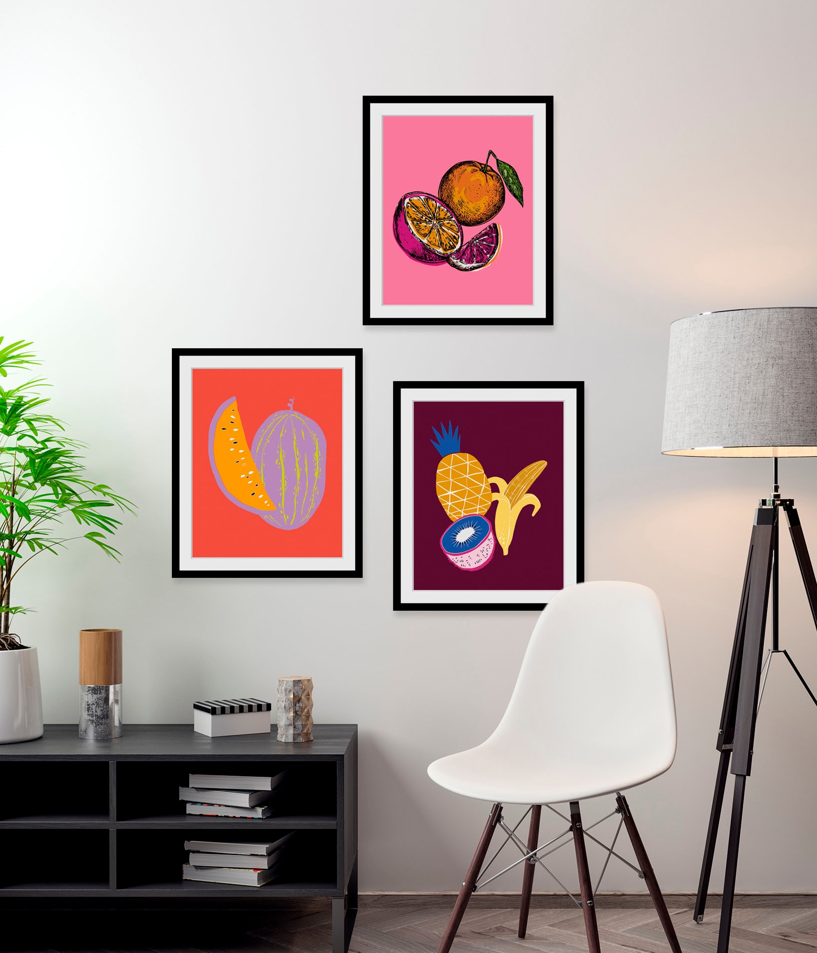 queence Bild »Maya«, Obst-Obst Bilder-Lebensmittel-Essen-Kunst-Figuren ...