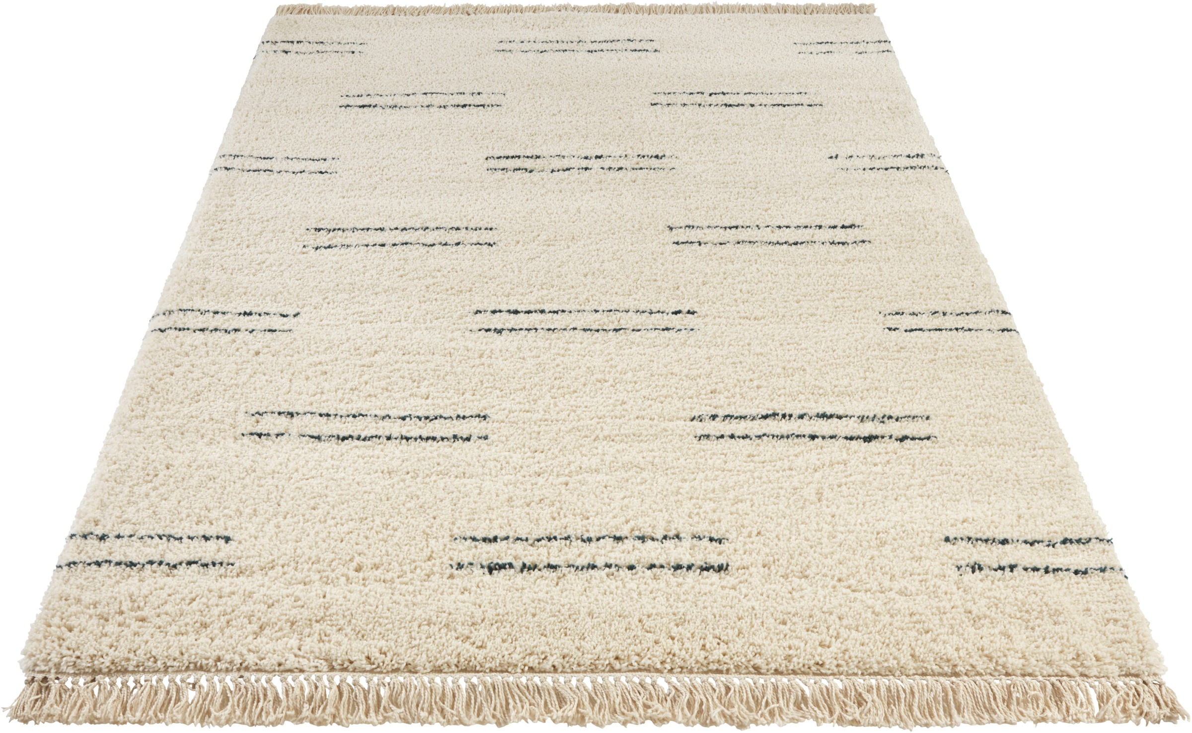 freundin Home Collection Hochflor-Teppich »Kamahe«, rechteckig, Dichter ...