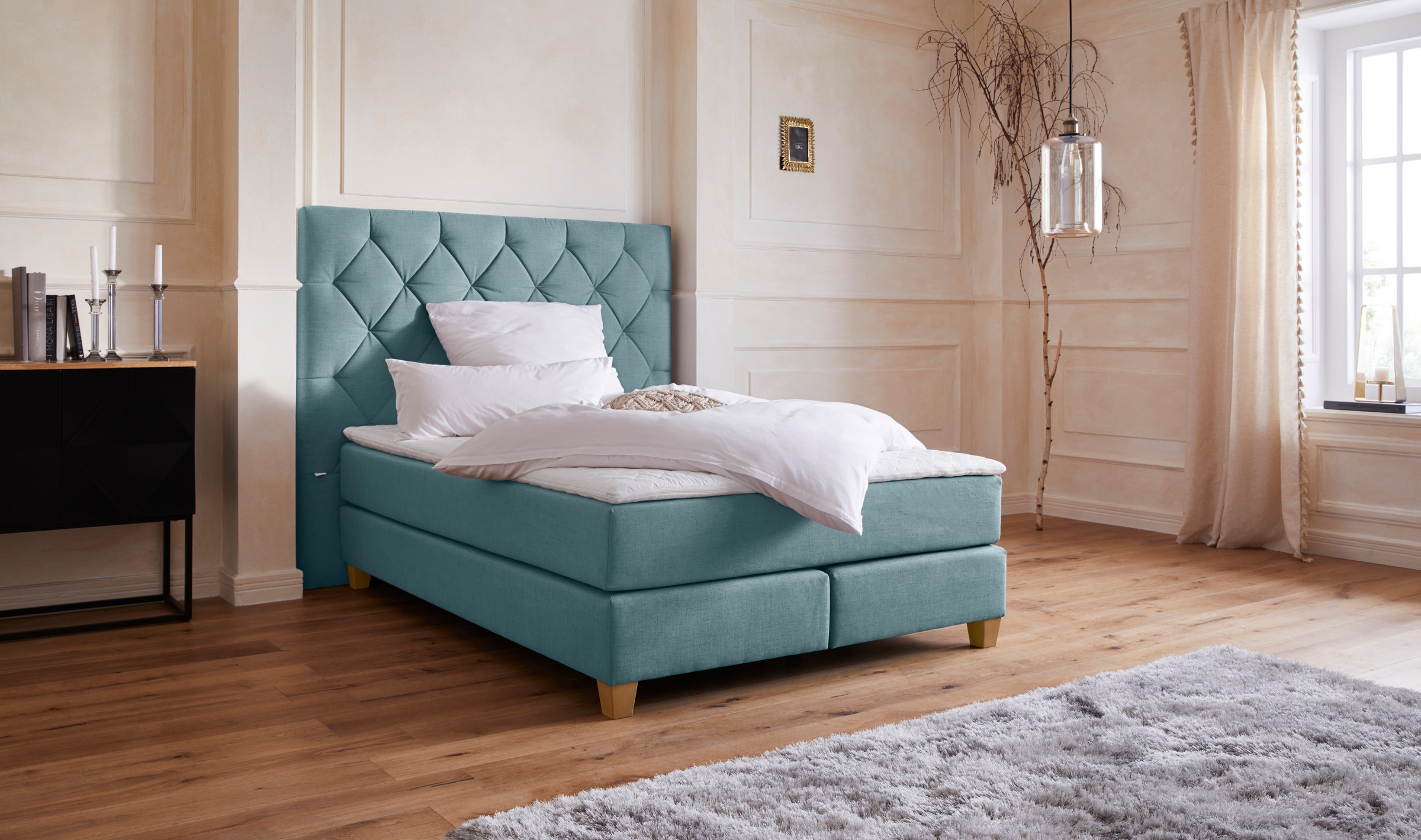 Guido Maria Kretschmer Home&Living Boxspringbett »Harmones hoch«, in 3 ...