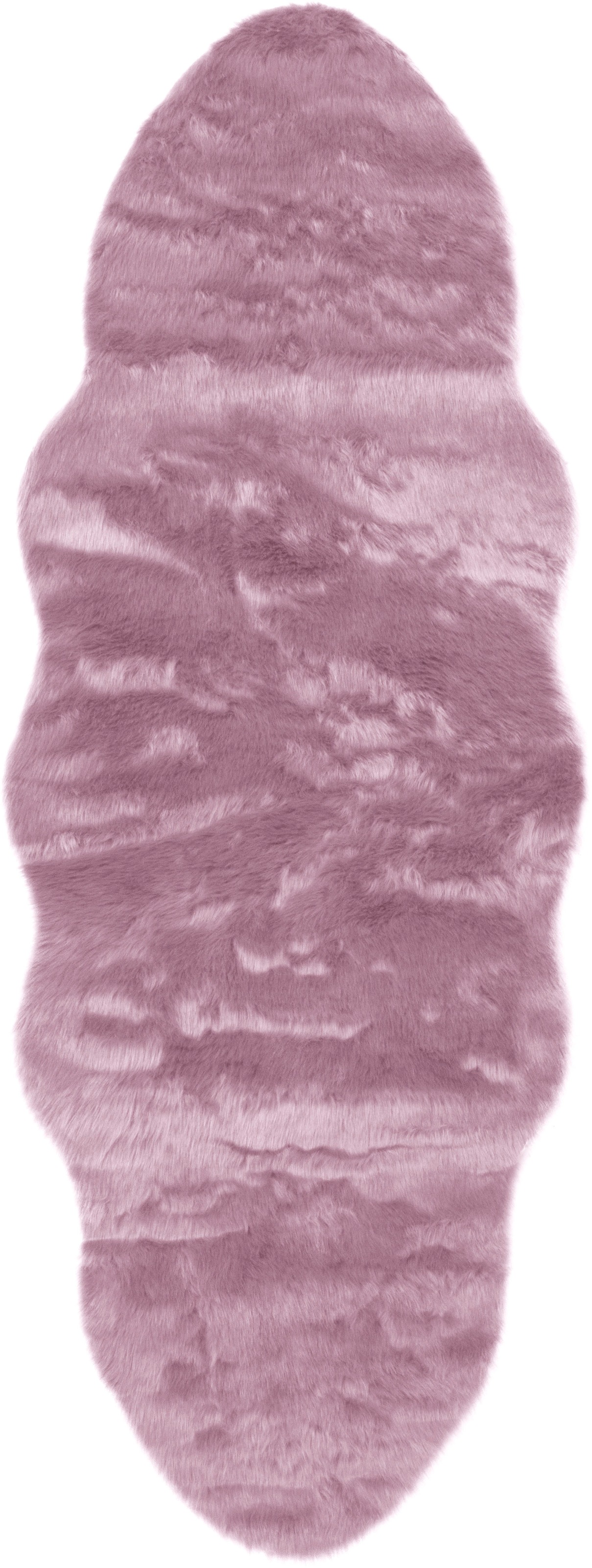 my home Hochflor-Teppich »Valeska Fellteppich«, fellförmig, Kunstfell ...