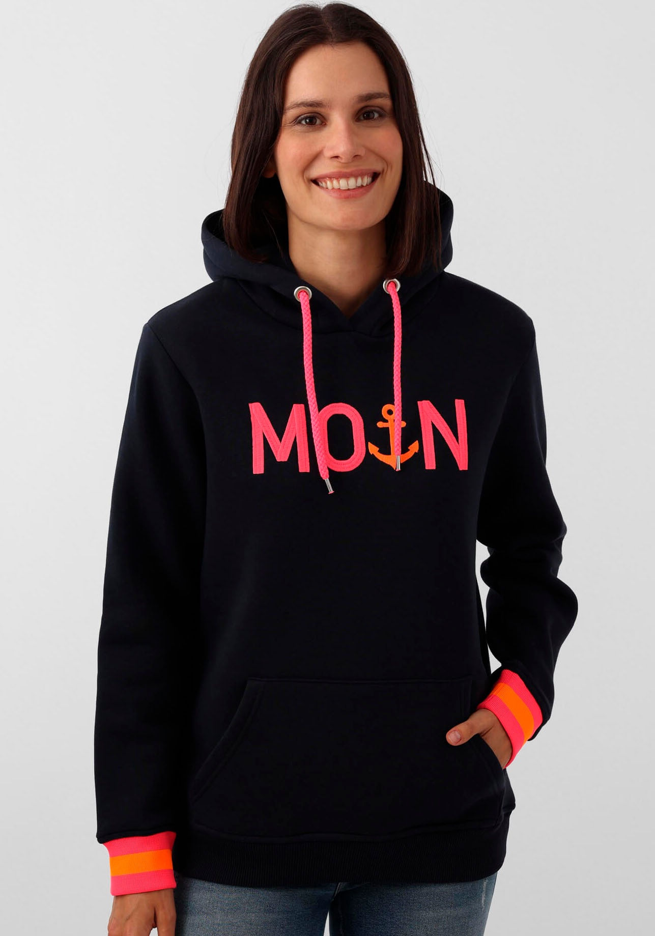 Zwillingsherz Kapuzensweatshirt »Rahel«, mit "MOIN"-Schriftzug online ...