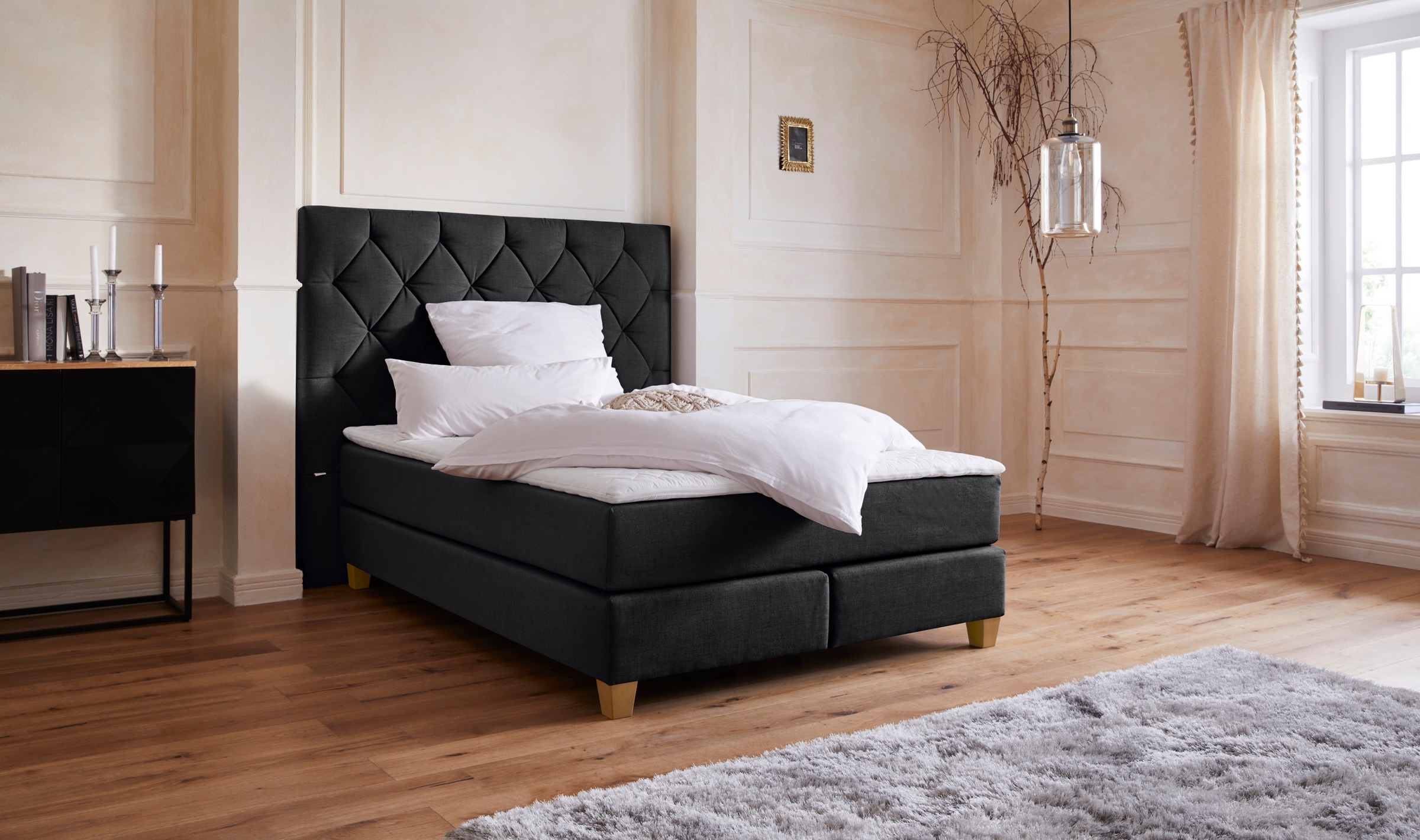 Guido Maria Kretschmer Home&Living Boxspringbett »Harmones hoch«, in 3 ...