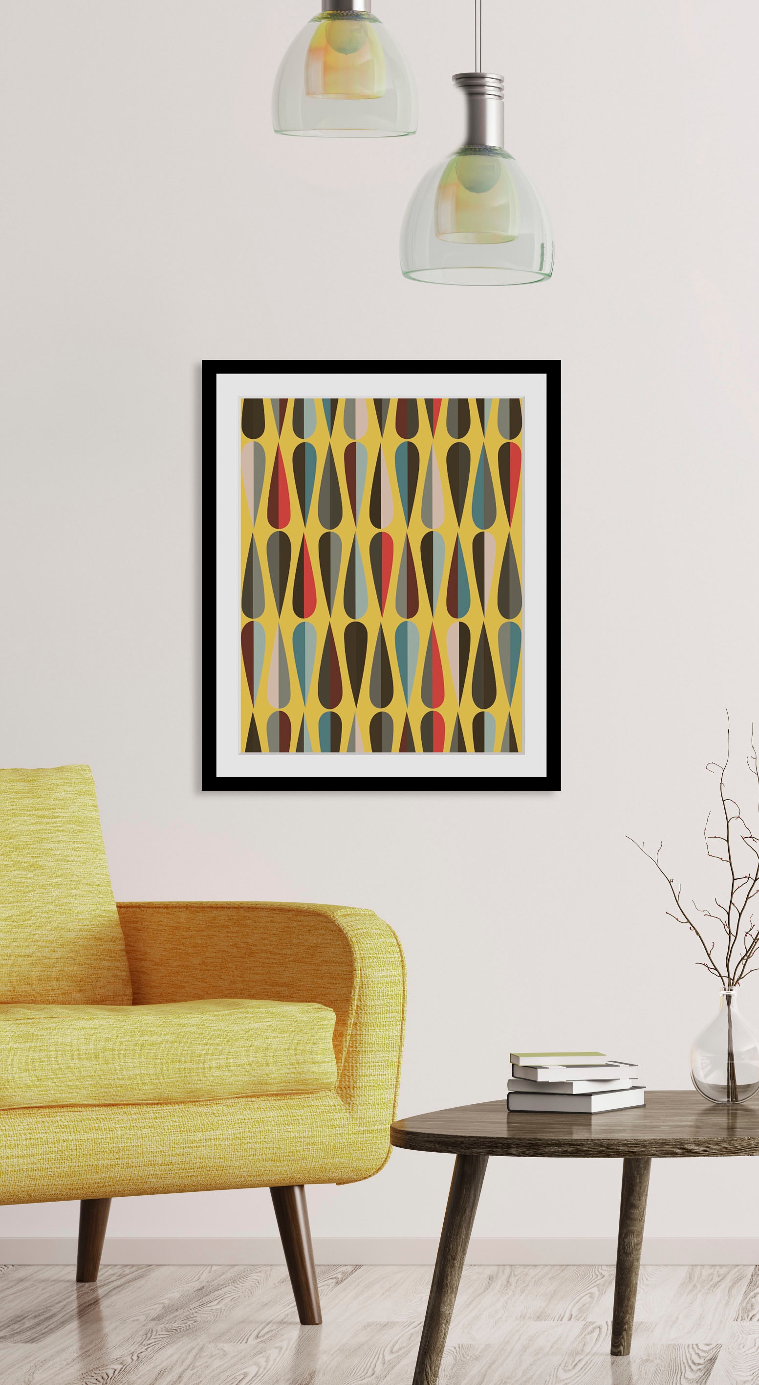 queence Bild »Rudy«, Abstrakt-Kunst-Figuren, (1 St.), HD Premium Poster-Druck inkl. Holzrahmen ...