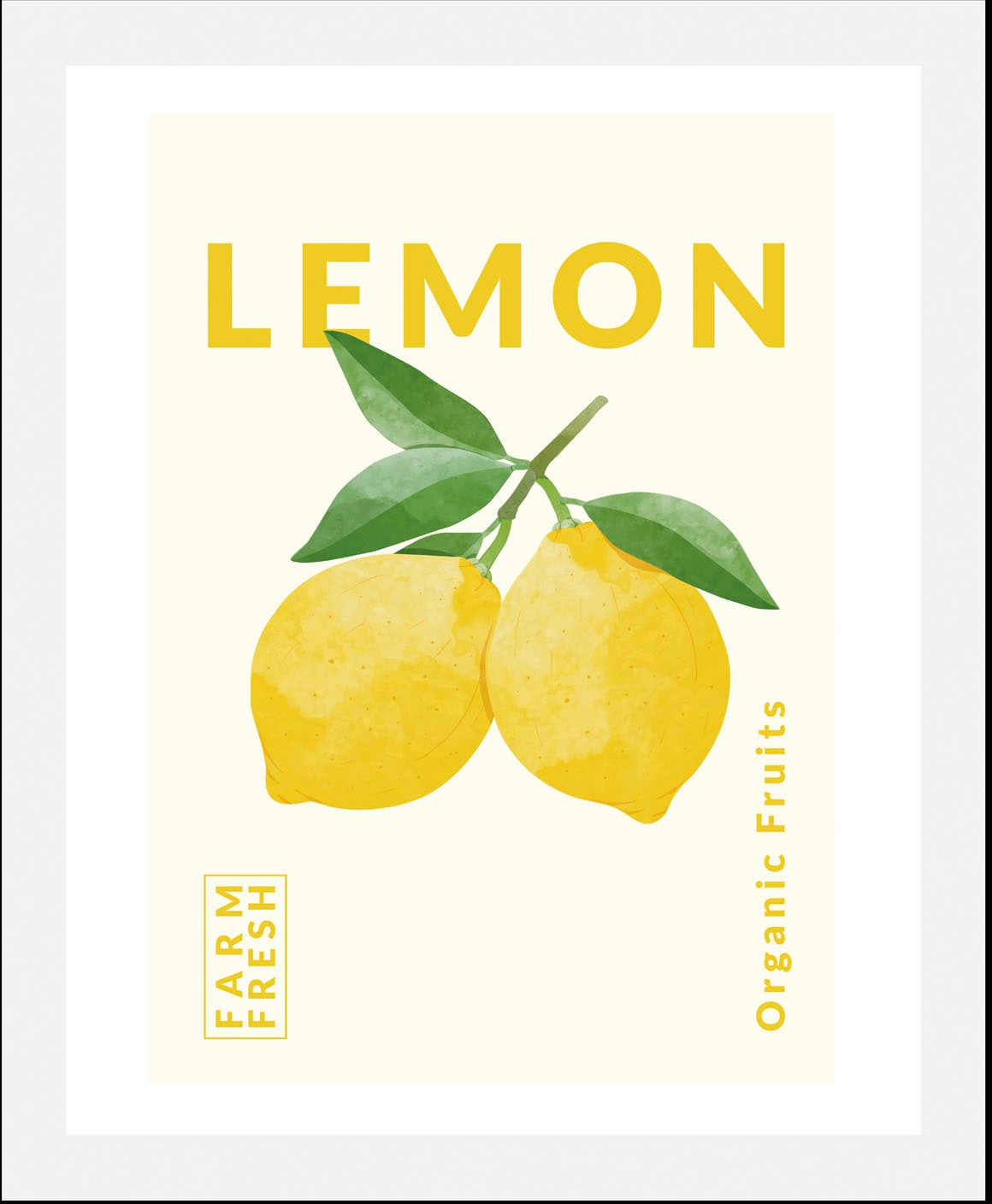 queence Bild »Lemon«, Obst-Obst Bilder-Schriftzug-Figuren-Abstrakt, (1 ...