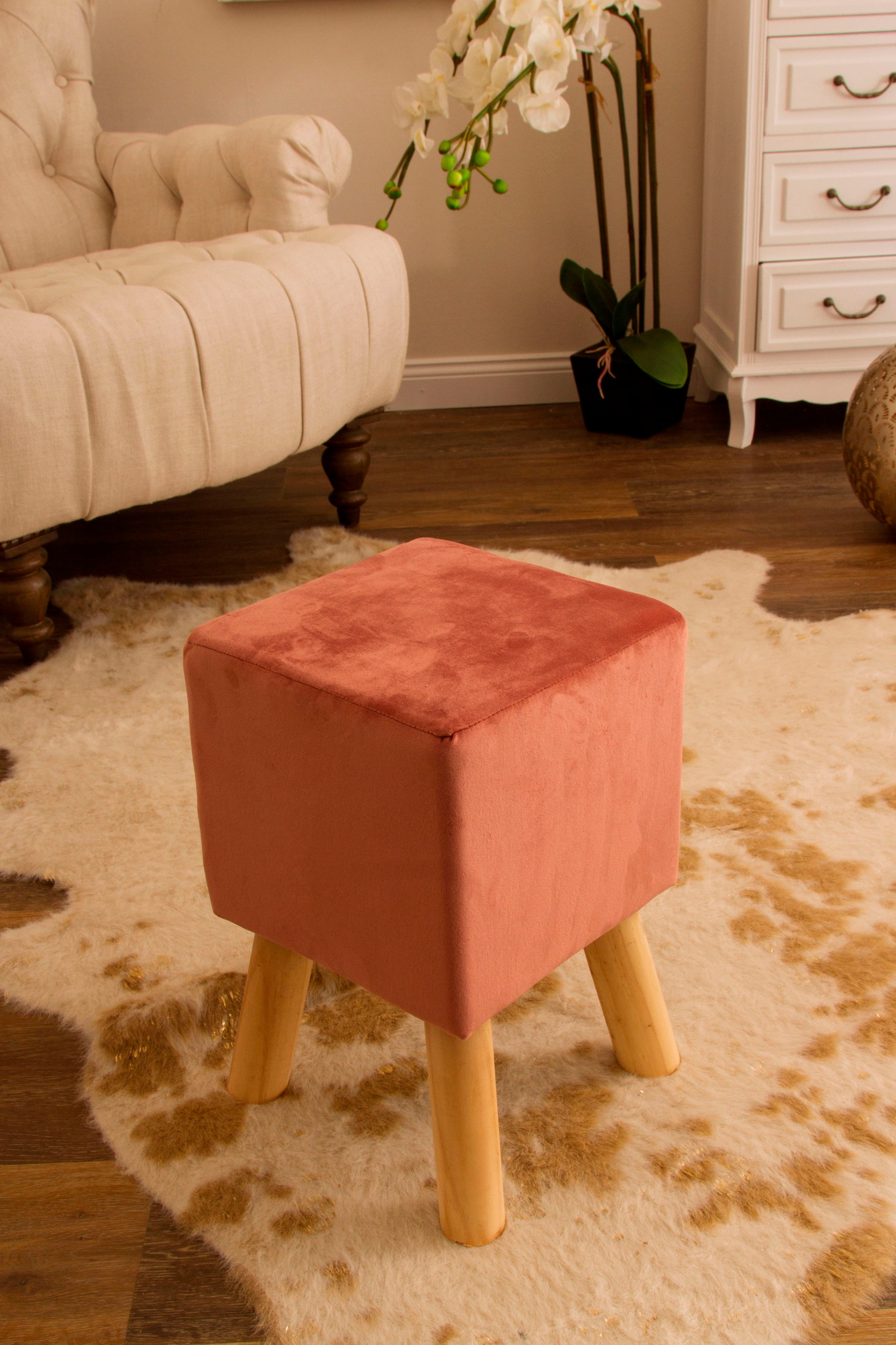 my Flair Hocker, quadr. 4 Füsse natur/altrose online kaufen | Jelmoli ...