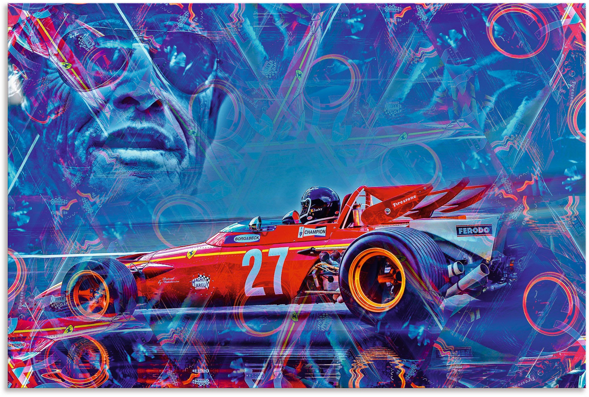 Artland Wandbild »Jacky Ickx«, Auto, (1 St.), als Alubild, Leinwandbild ...