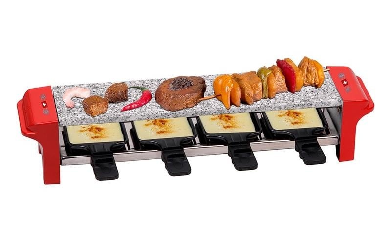 Nouvel Raclette »Edelweiss-Flagg«, 4 St. Raclettepfännchen, 800 W ...