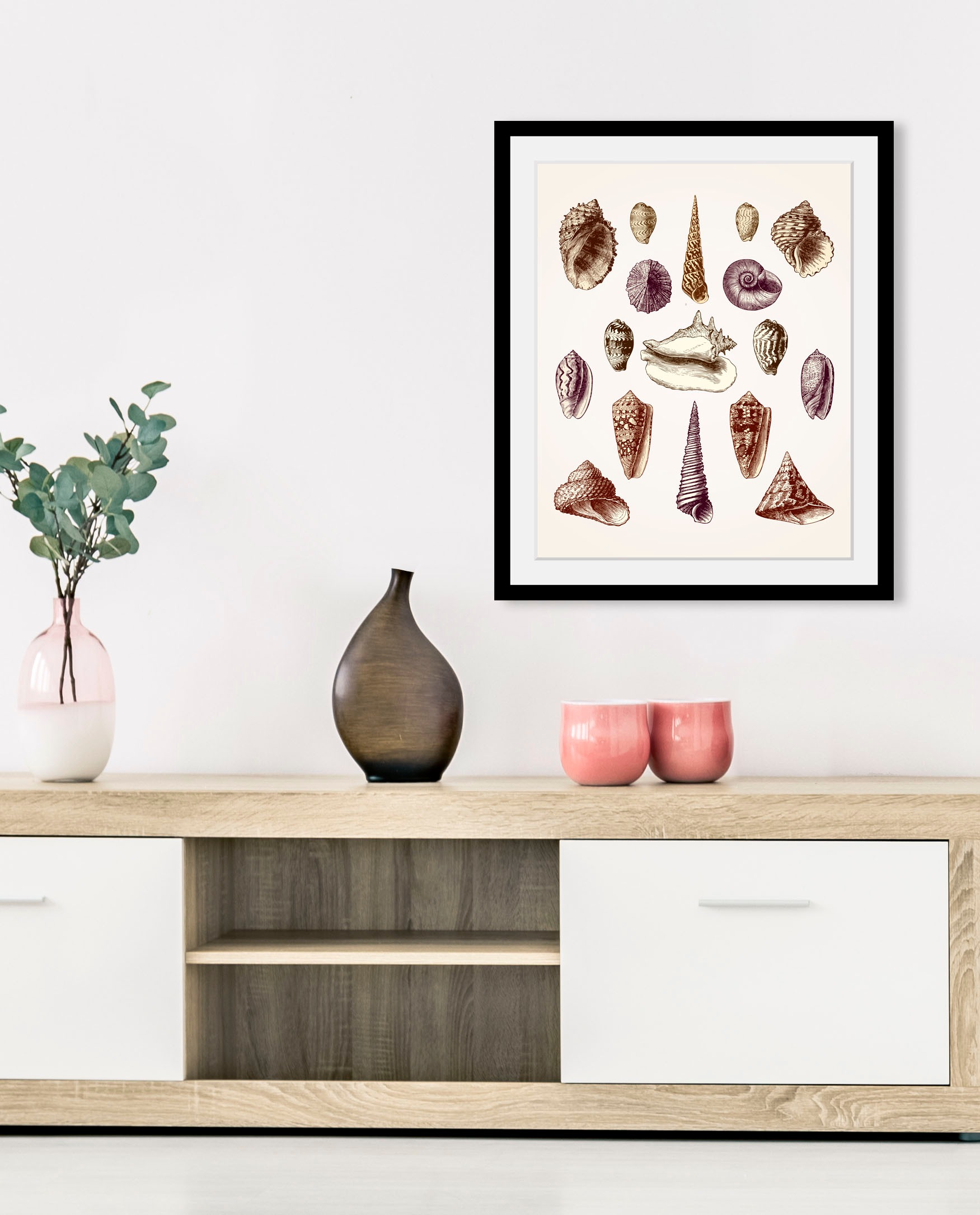 queence Bild »Karl«, Meer-Wassertiere-Kunst, (1 St.), HD Premium Poster-Druck inkl. Holzrahmen ...