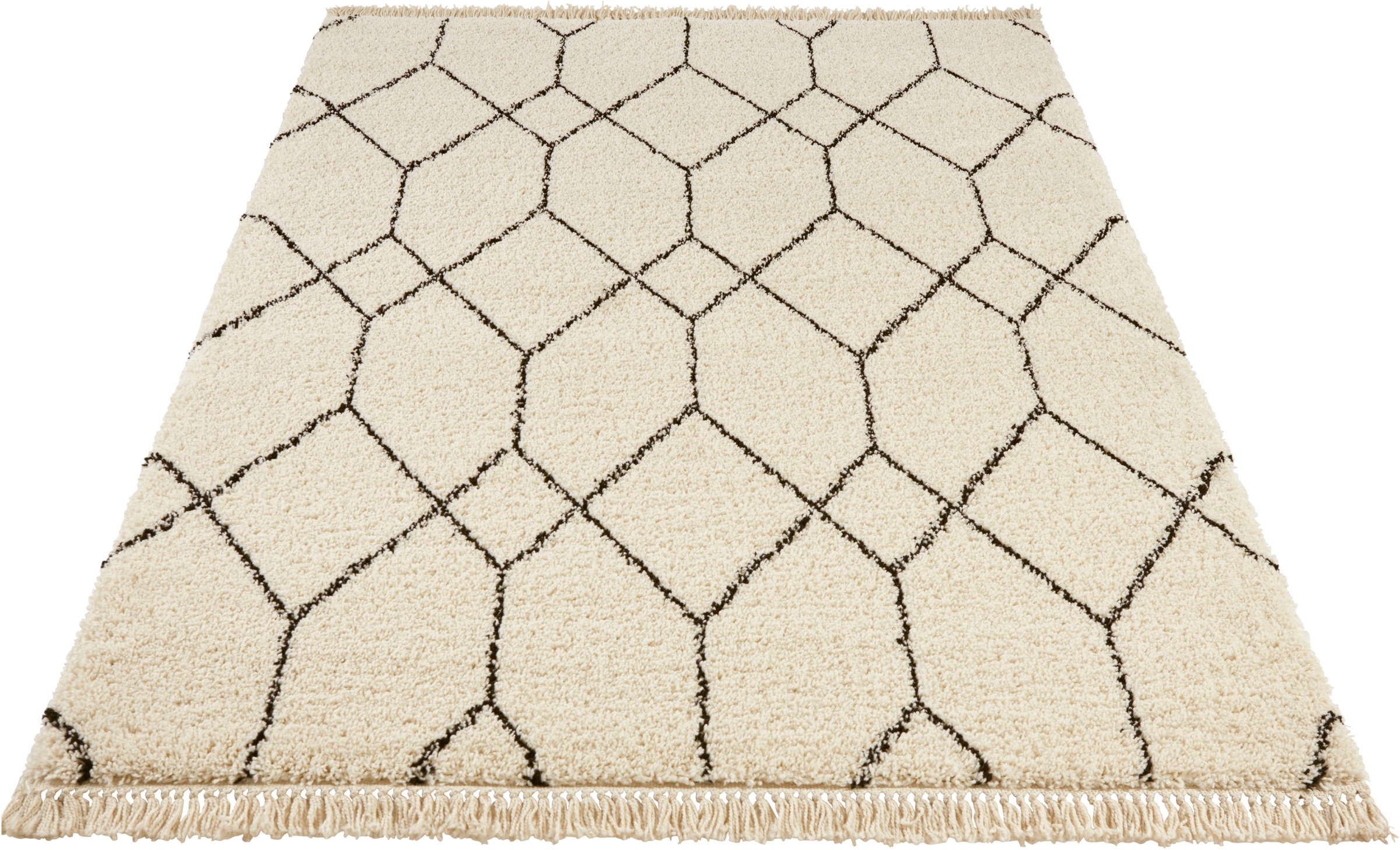 freundin Home Collection Hochflor-Teppich »Panihe«, rechteckig, 35 mm ...