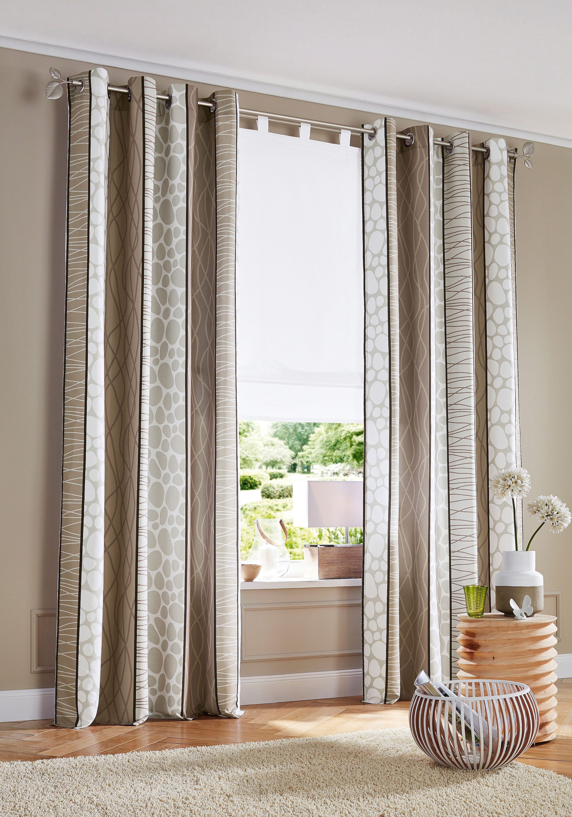 my home Vorhang »Gosen«, (2 St.), Gardine, 2-er Set, Fertiggardine, Längsstreifen online ...